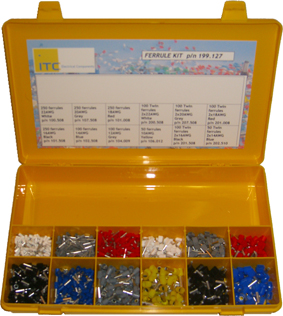 Ferrule kit, insulated + twin 22-12AWG in plastic box, no tool - ITC ...