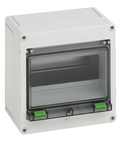 Distribution enclosure for 8 modules, polycarbonate, model EK-UL08 ...
