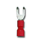 Vinyl insulated flanged spade terminal 22-16AWG 4.3mm. #8 red - ITC ...