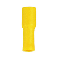 Fully insulated vinyl female bullet connector AWG12-10 5mm. yellow ...