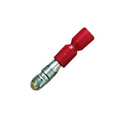 Vinyl insulated male bullet connector AWG22-16 4mm. red - ITC ...