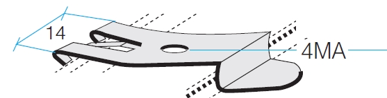 DIN Metal Clip M4 - ITC Electrical Components